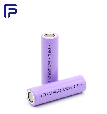 Cina batteria di Ion Rechargeable AAA del litio 18620C, batteria 1.5A di 3.7V 2000mAh in vendita