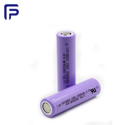 Cina 18650C litio Ion Batteria Cells 3.7V 2000mAh ricaricabile per la macchina utensile in vendita