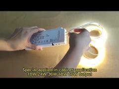 60W 5A Ultra Thin Under Cabinet LED Driver Durable Anti Erosion