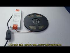 60W IP20 Constant Voltage LED Power Supply , Plastic Flicker Free Driver