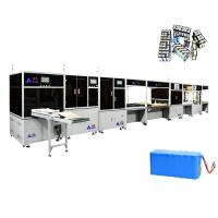China Cylindrical Lithium Battery Pack Assembly Line 3000PCS/H for sale