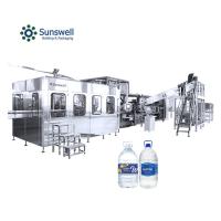 China 5 Gallon Automatic Water Filling Capping Machine 304 Stainless Steel 100-120 BPH for sale