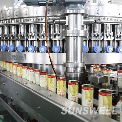 China Máquina de rellenar 500ml Juice Cans Automatic 2000CPH de la bebida vacía de aluminio de la poder en venta