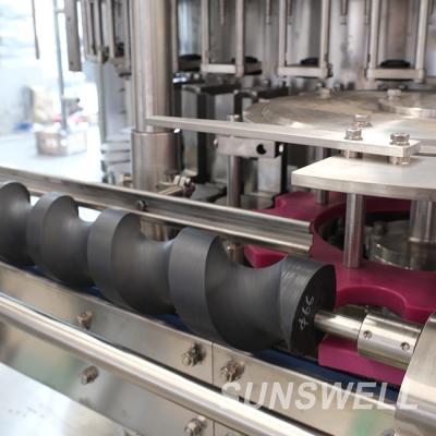 China 4 In 1 Plastic And Glass Bottle Rinsing Filling Machine Screw And ROPP Sealing for sale