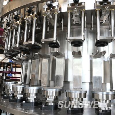 China 4 In 1 Plastic And Glass Bottle Rinsing Filling Machine Screw And ROPP Sealing for sale