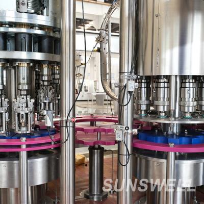 China 4 In 1 Plastic And Glass Bottle Rinsing Filling Machine Screw And ROPP Sealing for sale
