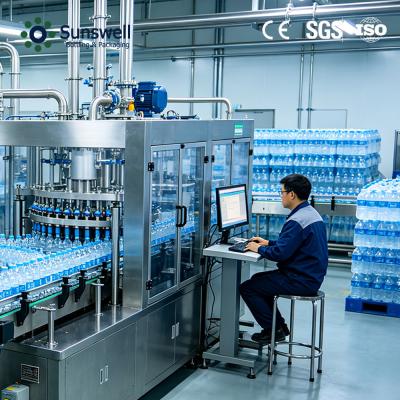 China Water Bottling Machine Automatic Bottle Filling Equipment Beverage Production Line for sale