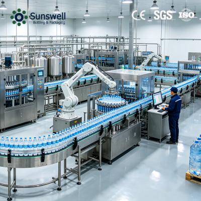 China Sunswell Automatic Water Beverage Filling Production Line for sale