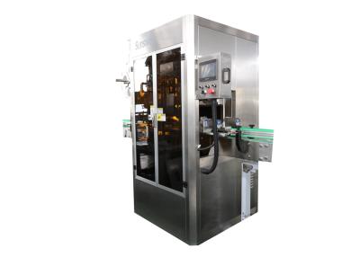 China PVC Heat Shrink Sleeve Labeling Machine For Beverage Bottle With Shrink Tunnel for sale