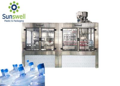 China Rotary PET Bottle Filling Machine Mineral Water Rinsing Washing And Capping for sale