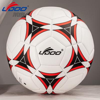 China machine-sewing high quality PVC football, #5,32 pcs leather sections,butyl bladder with nylon yarn covered for sale
