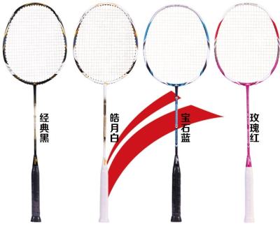 China Aluminium Carbon Badminton Racket, 3U, 675mm, G5, square head, good for Beginners for sale