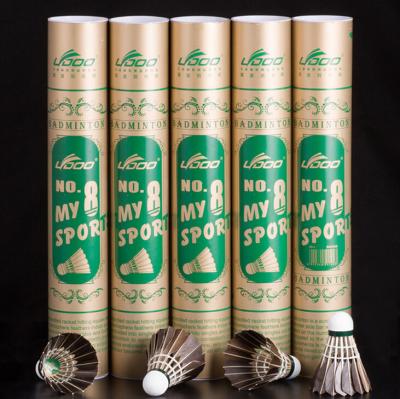 China Goose feather badminton, with thick and symmetric feather, good for long playing for sale