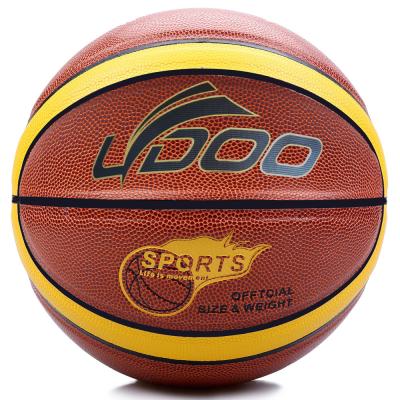 China Super-soft Fiber Basketball, with nylon butyl bladder, durable its service time for playing and training for sale