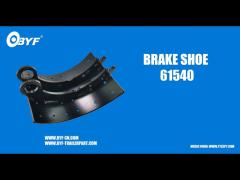 Patin de frein de type européen semi de remorque résistante 61540