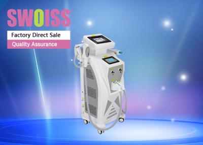 China Silver / Grey Multifunction Beauty Machine Ipl  Elight  RF  ND Yag Laser 4 In 1 for sale
