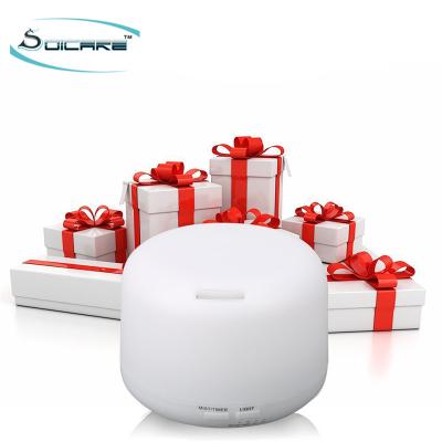 China Round 300ml Oil Diffuser Microcurrent Facial Machine / Ultrasonic Aroma Diffuser for sale