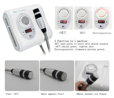 China Skin Cooling Beauty Treatment Equipment / Cryo Electroporation Machine for sale