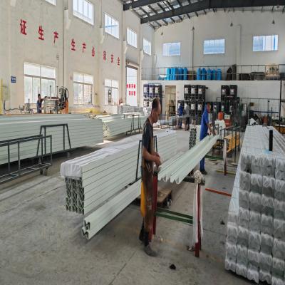 China Special shape of FRP profile made according the provided drawing and ordered as request, with vinyl resin and polyester combo mat. Very good performance on anti-corrosion and long lifespan for sale