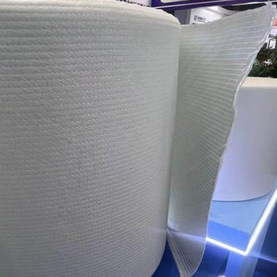 China Combined Triaxial Glass Fiber Fabric 445g with 45g Polyester Veil | FRP Pultrusion & Infusion Reinforcement Mat for sale