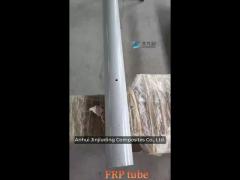 Tubos redondos de pultração de FRP 76x8mmx2400mm com estofado de malha de malha como poste de cerca