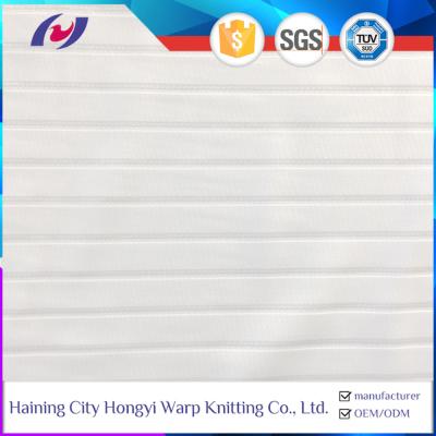 China 4 Way Elastic Poly /Nylon Spandex Knitted Rib Striped Fabric for sale