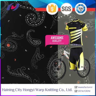 China Quick Dry Anti UV Polyester Spandex Blend Fabric Stretch Waterproof Cycling Wear Fabric for sale