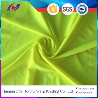 China Fluorescent Reflective Polyester Nylon Polyamide Lycra Spandex Stretch Fabric for sale