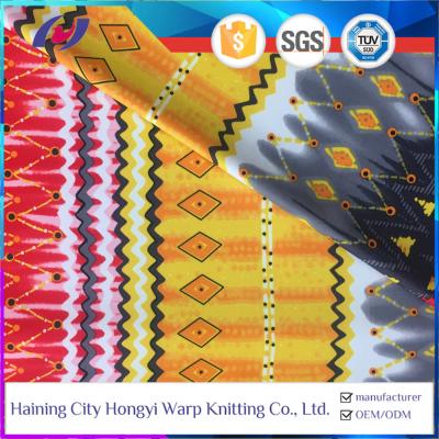 China African Print Chlorine Resistant Lycra Polyester Swimwear Fabric for sale