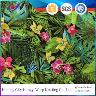 China Bi-Stretch Polyamide Lycra New Tropical Waterproof Swimwear Fabric for sale