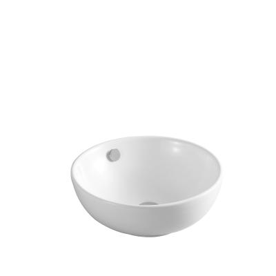 China High Grade Round Bowl Shape Porcelain Bathroom Sink Solid Surface Counter Top Ceramic Wash Basin for sale
