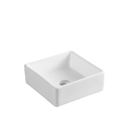 China Modern Bathroom Vessel Sink Counter Top Porcelain Sink Ceramic Counter Table Top Hand Wash Basin for sale