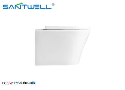 China Bathroom Concealed Wall Mounted WC Sanitary Ware Rimless Wall Hung Toilet for sale