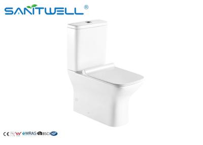 Cina La fine di condizione del pavimento coppia il materiale ceramico in due pezzi senza orlo della toilette in vendita
