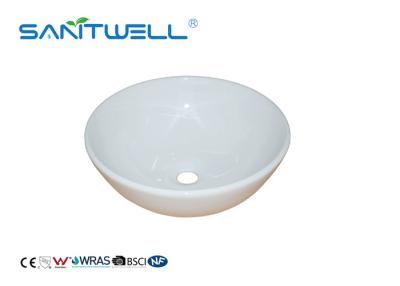 China Counter Top Toilet Ceramic Art Basin White Color With Size 330 * 330 * 130mm for sale