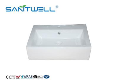China Standard Size Ceramic Wash Basin Toilet Wash Basin Over Counter Top Sink for sale