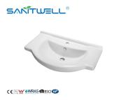 China Cabinet Ceramic Art Basin Midedge Rectangular Shape Mounting Hardware Included for sale
