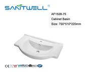 China Cabinet Ceramic Art Basin Midedge Rectangular Shape Mounting Hardware Included for sale
