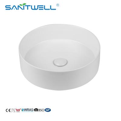 China China SUppliers European Style Water Sink Sanitary Ceramic Basin Above Counter Basin for sale