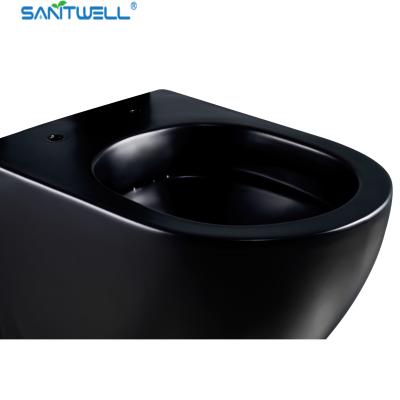 Cina Vampata senza orlo bianca della ciotola di sciacquone del wc del bagno sanitario degli articoli SWJ0325MB per il mercato europeo in vendita