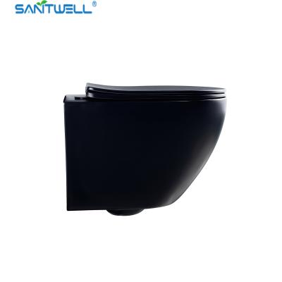 Cina Vampata senza orlo bianca della ciotola di sciacquone del wc del bagno sanitario degli articoli SWJ0325MB per il mercato europeo in vendita