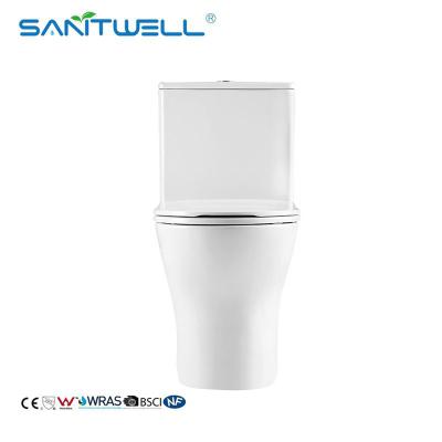 Cina Closestool umano SWM8618 della toilette di stili di Chaozhou di washdown del modello occidentale bianco popolare dell'un pezzo solo in vendita