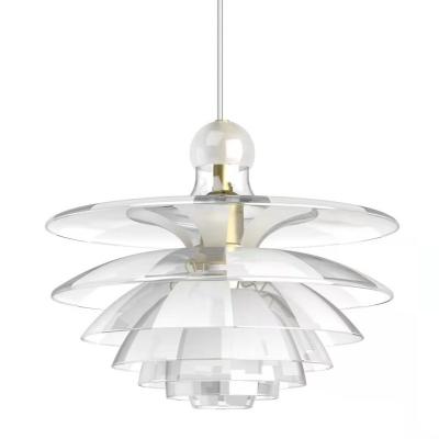 China Small Dinning Room Lights with LED E27 Light Source and Metal Acrylic Pine Cone Design factory