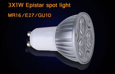 China Aangepaste 3W GU10 LEIDENE Vlek Gloeilampen gelijkstroom 12/24v, Koele witte Binnenverlichting Te koop