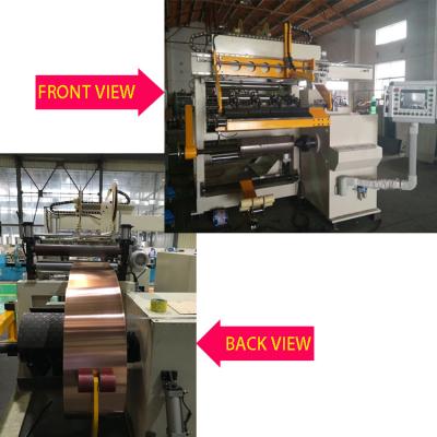 China Automatic PLC Control Low Voltage Transformer Foil Winding Machine With Cutter for sale