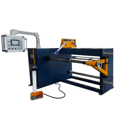 China Automatic Coil Winding Machine with 1000mm Winding Width, Servo Motor-Driven Wire Guide, and PLC Control System for sale