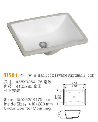 China Rectanglur Under counter wash basin,bathroom wash basin, Vanity top sink china suppliers for sale