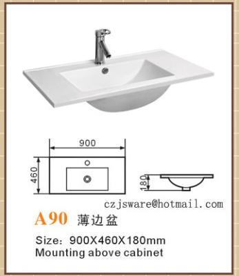 China Ceramic thin edge wash basin china suppliers,Counter  top wash basin china manufacturers for sale