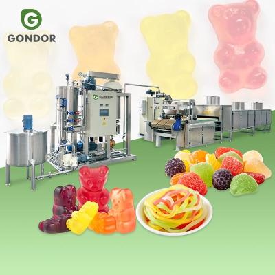 China Soft Small Scale Candy Automatic Maquina De Gomitas Gummy Forming Make Machine De Fabrication De Bonbons for sale