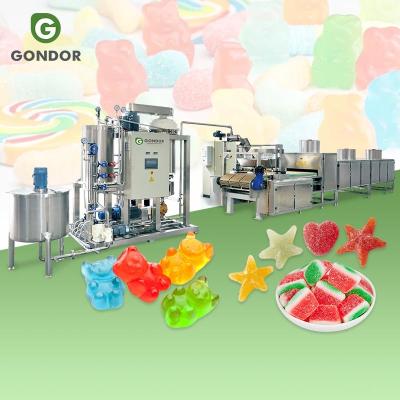 China New Automatic Small Confectionery Pour Make Machine Pectin Jelly and Gummy Deposit Hard and Soft Candy Production Line for sale